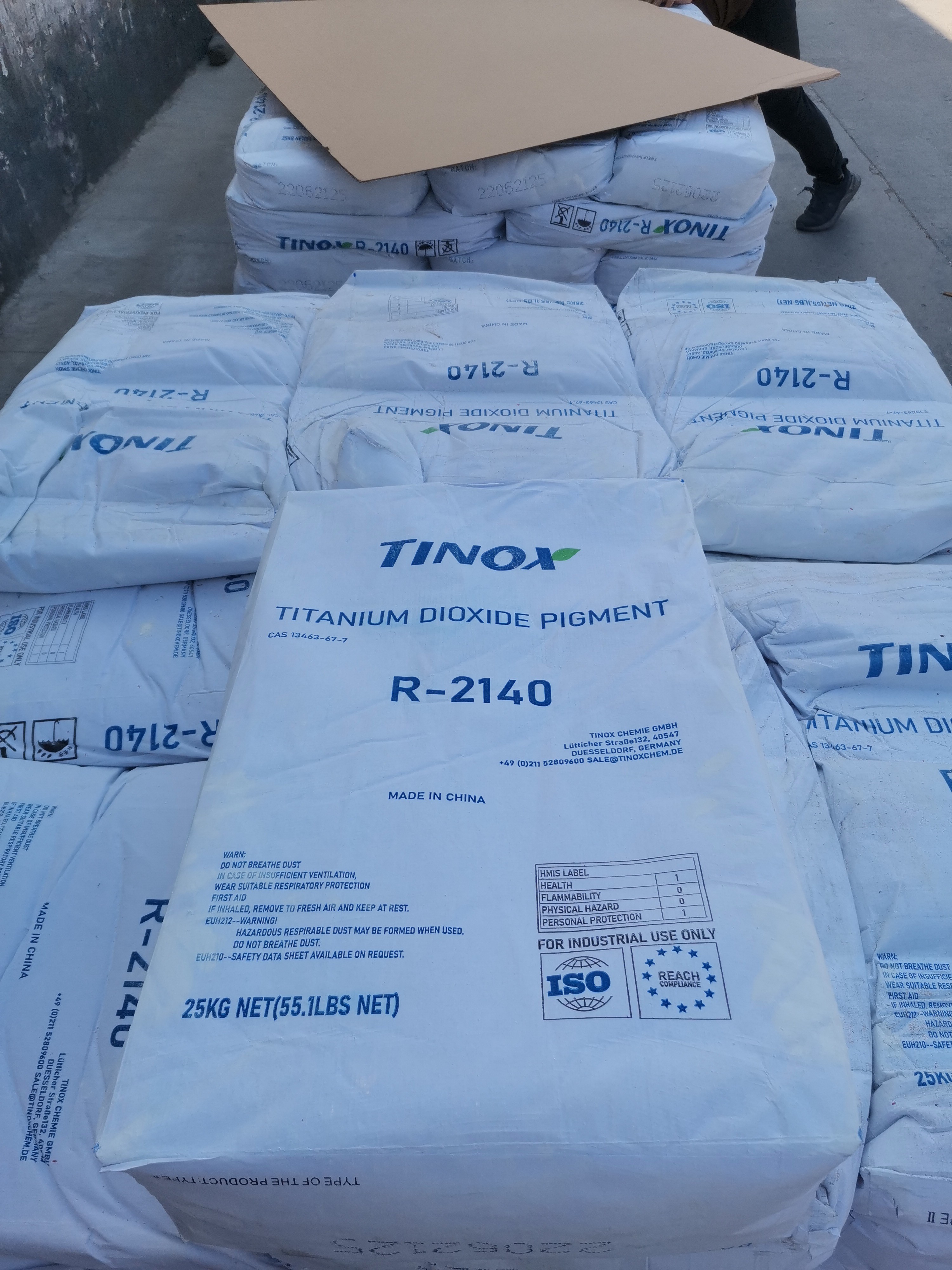REACH Tinox Titanium Dioxide Pigment TINOX R-2140 Good Dispersibility