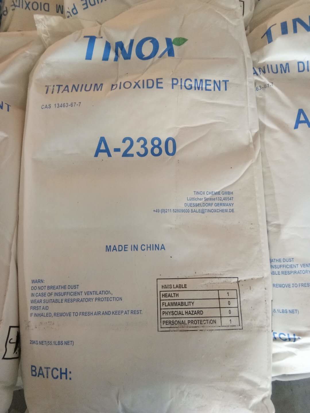Titanium Dioxide Anatase A-2380 White Powder 25kg