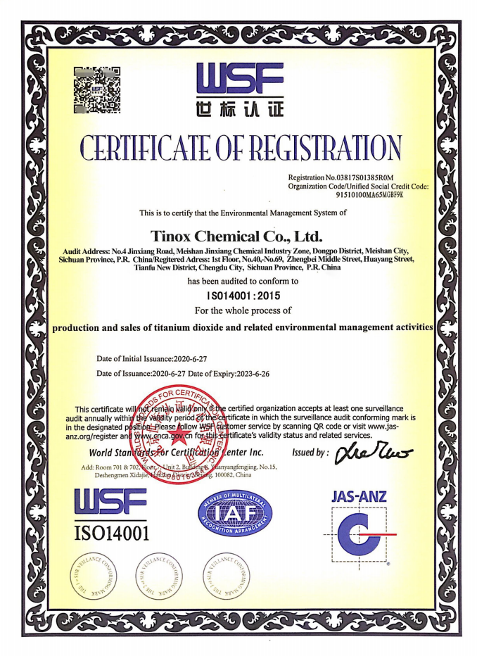 Tinox R-2140 Rutile Titanium Dioxide Pigment For Interior Exterior Paints